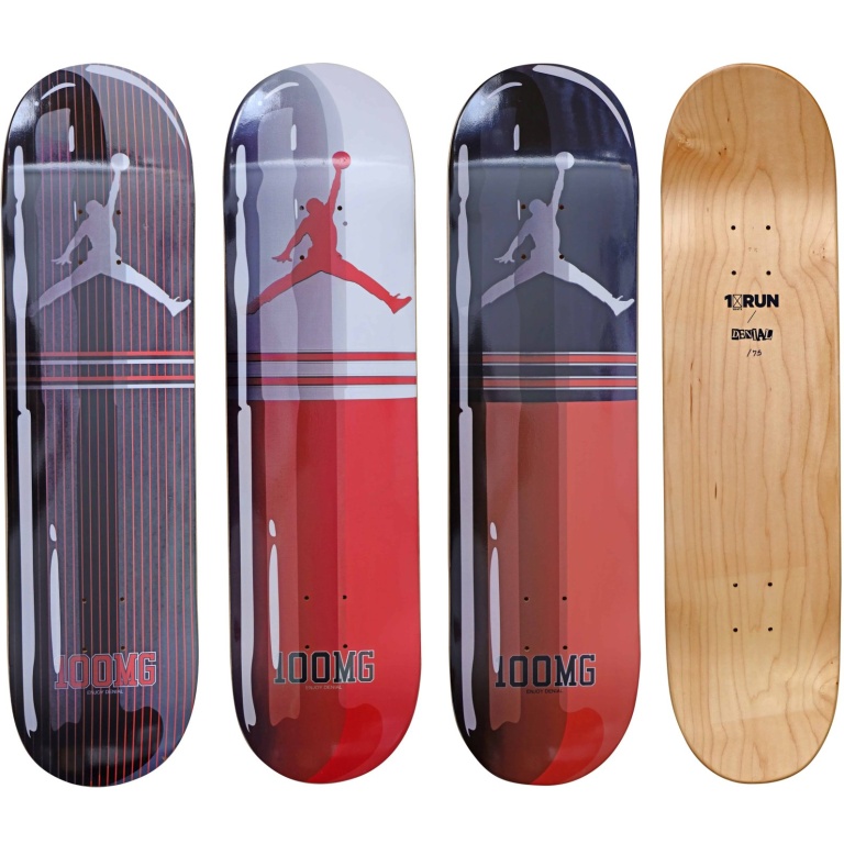 Denial Air Jordan Skateboards 3 Deck Set w/COA