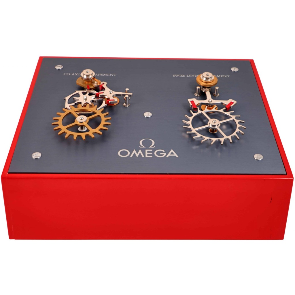 Omega Moving Display Co-Axial Escapement VS Swiss Lever Escapement Machine